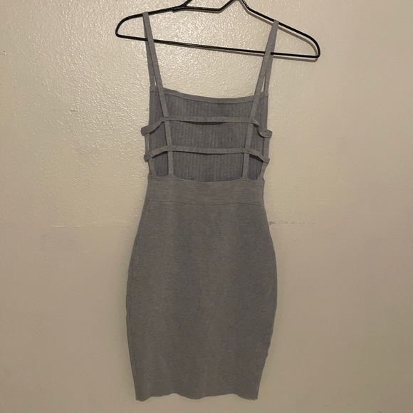 Dresses | Pretty Grey Mini Dress | Poshmark